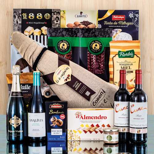 Holiday Ham Gourmet Treats - Luxury Ham And Wine Hamper Delivery